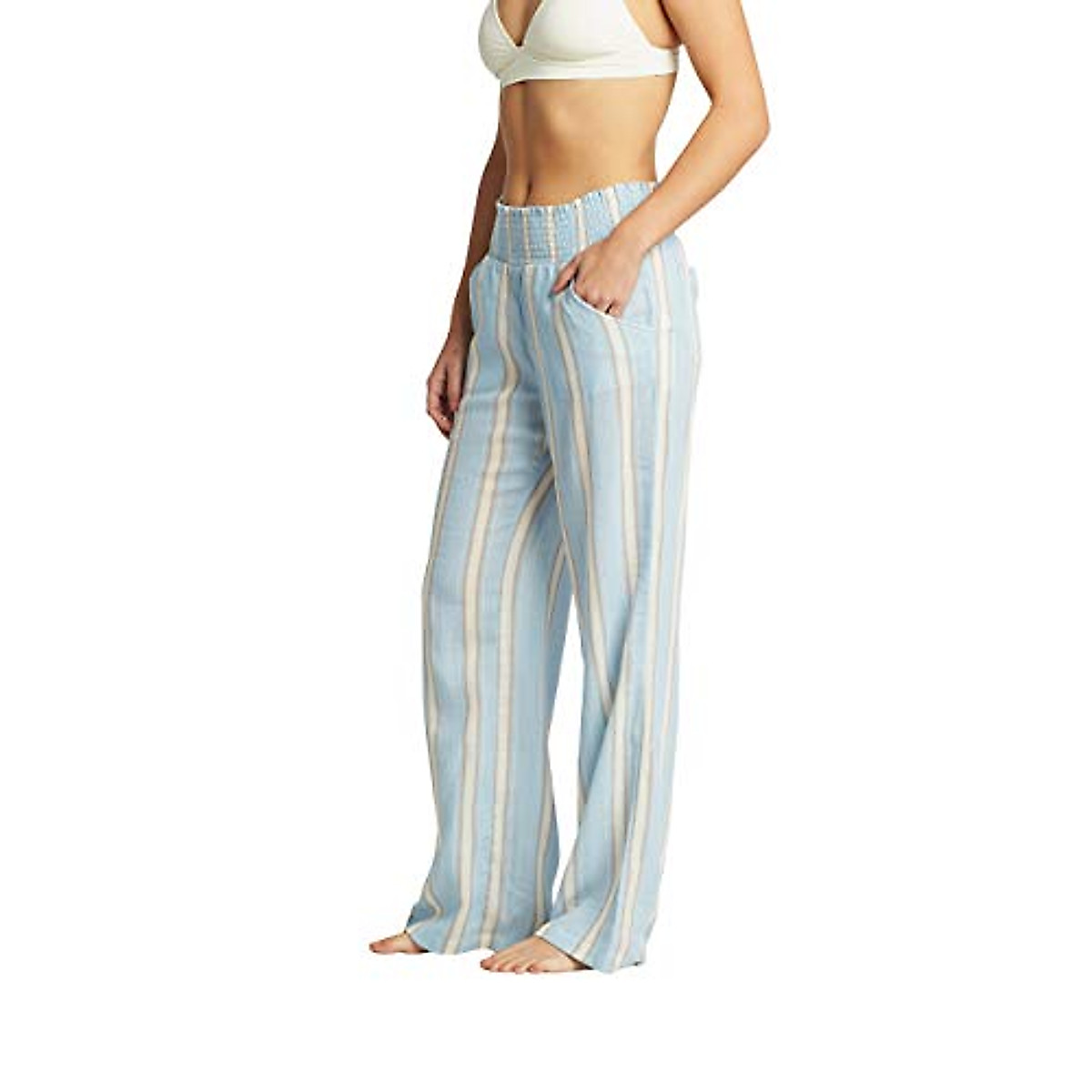 Billabong womens New Waves Stripe Pants, Clear Sky, Small US