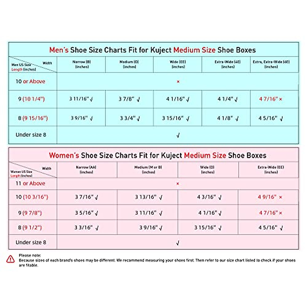 Kuject Shoe Organizer Storage Boxes for Closet 12 Packs Grey, Clear Plastic Stackable Shoe Storage Bins with Drawers & Lids, Under Bed Shoe Storage Containers For Entryway, Closet, Drop Front