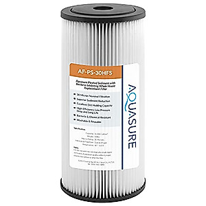 Fortitude V2 Series, High Flow 30 Micron Pleated Sediment Filter, Standard Size
