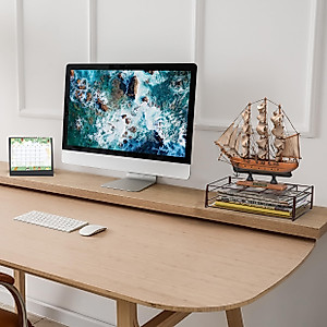 SimpleHouseware Over Cabinet Door Organizer, Mesh Bronze