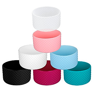 FLORAPELL Boot for Hydro Flask 12 16 18 20 21 24 32 40 oz Water Bottle, Silicone Hydroflask Boots Protective Bottom Sleeve Cover for Hydro Water Bottles (Black, Fits 32 oz and 40 oz Bottles)