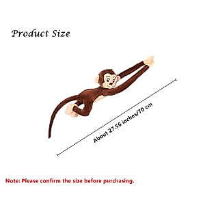zhidiloveyou Hanging Stuffed Animals of Monkey for Kids and Adults (27inches)