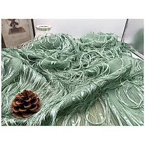 XMTXZYM 2 Meter Jacquard Cut Flower Chiffon Fabric Spring and Summer Women's Dress Fabric