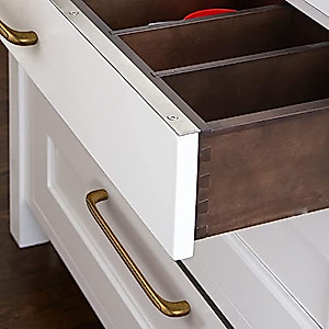 Yanxia 6 Pack 5" Center to Center Antique Brass Cabinet Handles - Classic Reflections Kitchen Hardware