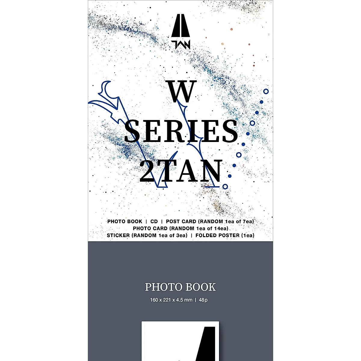 TAN W SERIES 2TAN We Version CD+Poster On Pack+Photobook+Postcard+Photocard+Sticker+Tracking Sealed