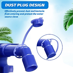 2 Pack Portable Manual Water Pump 5 Gallon, Water Jug Dispenser Bottle Pump Drinking Water Pump with an Extra Short Tube and Cap Fits Most 2-6 Gallon Water Coolers
