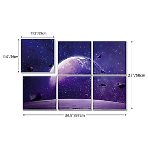GoTiling Acoustic Panels Art Decorative Sound Absorbing Wall Panel High Density Felt Soundproofing Panel for Walls Acoustic Treatment for Studio,Office and Home, 11.5’’ X 11.5’’inch, 6 Pack, Earth