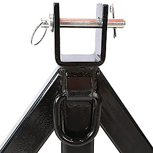 Heavy Duty 3 Point 2" Receiver Trailer Hitch Category 1Tractor Tow Drawbar Pull Stabilizer for BX Kubota John Deere LM25H WLM Tractor NorTrac Kioti Yanmar Cat