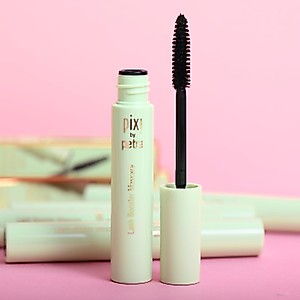 Pixi Beauty Large Lash Mascara - Bold Black 12ml | Intensely Volumizing Mascara | Buildable Formula | Lengthen and Plump Lashes | 0.4 Fl Oz
