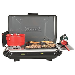 Coleman Camp Propane Grill/Stove+ , Black and Silver