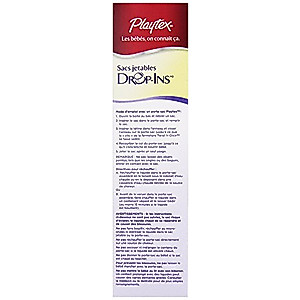 Playtex Nurser System Drop Ins Bottle Liners, Pre-Formed, Soft, 50 ct, 8 oz