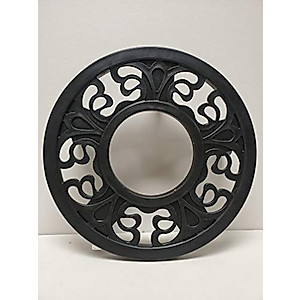 Big Roll; Easy Rolling; Decorative,Heavy Duty Plastic;Patio Caddy Plant and Pot Mover; 360° Swivel Locking Wheels; Durable Plastic; Indoor, Outdoor Home and Garden Tool;16 Inch (Black)