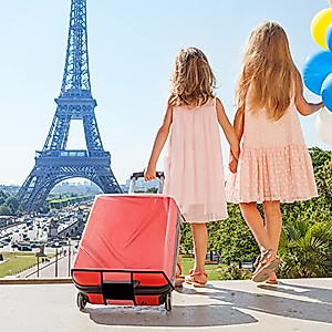 Sherr 3 Pieces Clear Luggage Covers for Suitcase Waterproof Luggage Protector Luggage Protective Cover for Travel (Fits Most 20" to 28" Luggage)