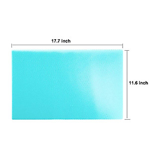 PaWuKi Refrigerator Mats, Washable Waterproof Drawer Table Mats Refrigerator Liners for Cabinets Storage Kitchen and Placemats