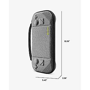 tomtoc Carrying Case Compatible with Steam Deck, Protective case, Hard Portable Travel Carrying bag for Steam Deck Console & Accessories, Shockproof, Travel friendly