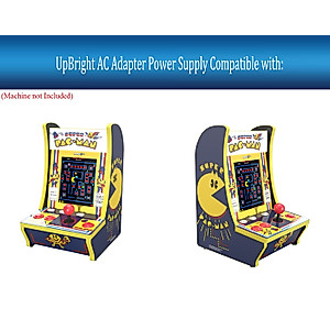 UpBright 5V AC/DC Adapter Compatible with Arcade1Up PAC-C-01334 Super PAC-Man Counter-Cade Contre-Cade Coutador-Cade Pacman Countercade Classic Game 8152433 Machine Arcade 1up 2A Power Supply Charger