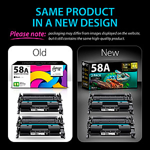 Smart Ink Compatible Toner Cartridge Replacement (with CHIP) for HP 58A CF258A 58X CF258X 58 (2 Black Pack) to use with HP Laserjet Pro M404n M404dn M404dw MFP M428fdw M428fdn M428dw Printers