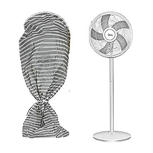 LiXiongBao Standing Round Fan Dust-Proof Cover Electric Fan Dust Cover Guard Protector Electrical Appliances Plastic Guard household Floor Fan Cover Protective Cover, only fan cover no fan