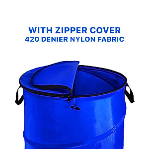 Gigco21 Gig Collections Large Durable Waterproof Combo pop up Recycle and Trash Collapsible Garbage containers, cans with Zipper Cover Great for Outdoor Indoor use -Camping, Party, Backyard, Beach