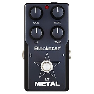 Blackstar LT Metal Distortion Electric Guitar Effects Compact Stompbox Pedal (LT-Metal), Black (310418)