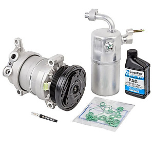 AC Compressor & A/C Repair Kit For Chevy Silverado GMC Sierra 1500 V8 1999 2000 2001 2002 Replaces Delphi HU6 - BuyAutoParts 60-80142RK New
