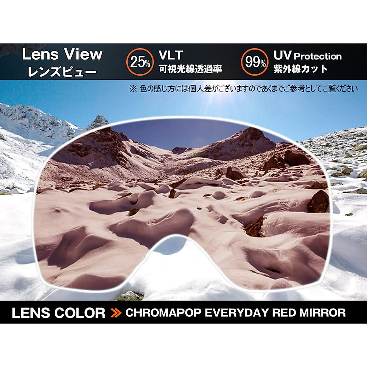 Smith I/O Mag Snow Goggle Replacement Lens (ChromaPop Everyday Red Mirror '21)