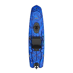 Pelican - Getaway 110 HDII Recreational Kayak- Sit-on-Top - Lightweight and Stable one Person Kayak Vapor Deep Blue-White- 11 ft