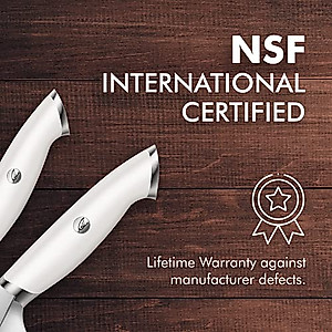 Cangshan Thomas Keller Signature Collection Swedish Powder Steel Forged, 17-Piece Knife Block Set, Walnut, White