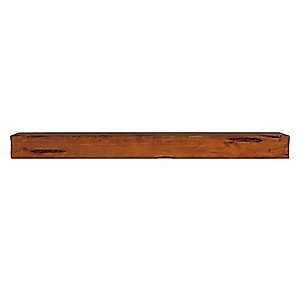 Pearl Mantels 412-60-50 Shenandoah Pine 60-Inch Fireplace Mantel Shelf, Rustic Medium