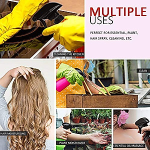 AMORIX 12PCS Spray Bottle Nozzle Trigger Sprayer Black Spray Top - Heavy Duty Replacement Nozzle with Mist Stream Sprayer, Fits 28/400 Boston Spray Nozzle for Bottles, Gardening, Cleaning Solutions