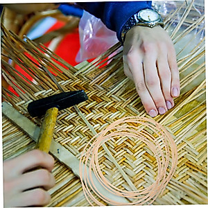 Outanaya 1 Roll Rattan Weave Material Woven Chair Weaving Kit Rattan Furniture Webbing Basket Wicker Furniture Repair Kit Chair Cane for DIY Rattan Weaving Material DIY Rattan Material Reed