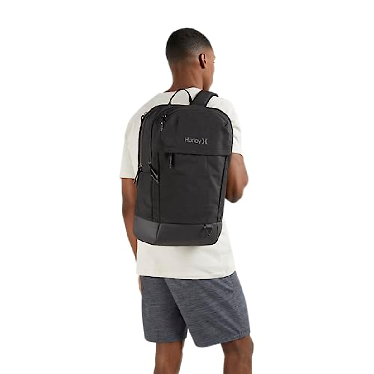 Hurley Mens Classic Backpack, Black, One Size