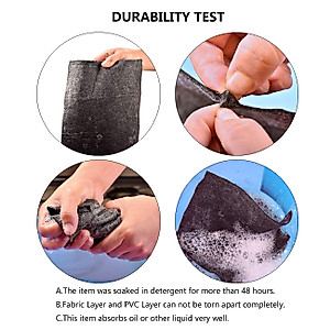 Under The Sink Mat,Kitchen Tray Drip,Cabinet Liner,Fabric Layer,Waterproof Layer,Reusable,Washable (36inches x 24inches)