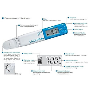 HORIBA LAQUATWIN - B-731 Potassium LAQUAtwin K-11 Pocket Tester; Range 39 to 3900 ppm, White