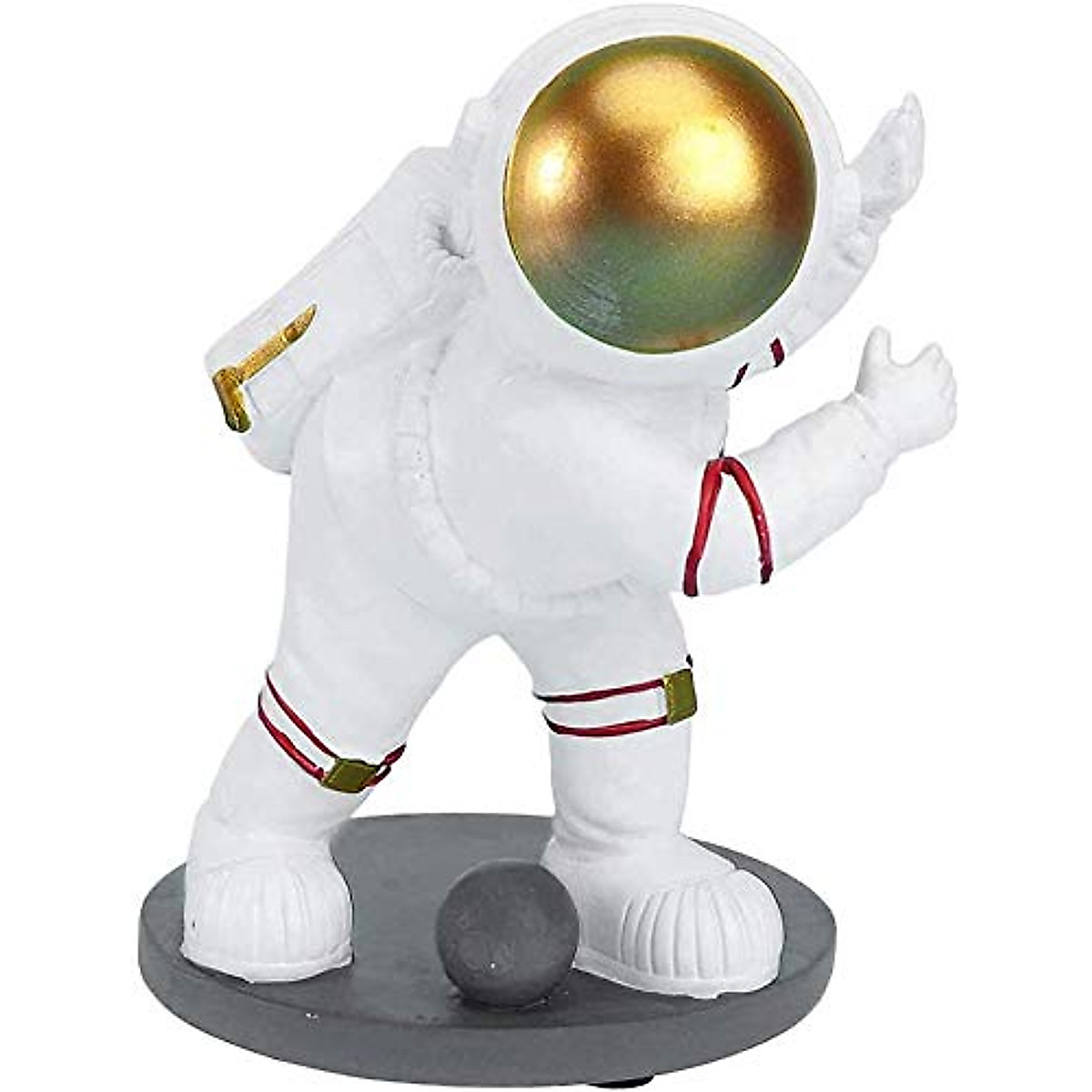 Taotenish Astronaut Design Wine Rack Wine Bottle Holder Statue Resin Wine Bottle Holder Sculpture Rack for House Office Coffee Shop Bar Restaurant Party Decor - Style A