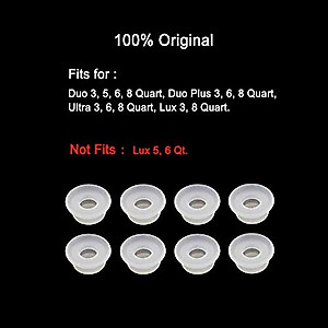 2 Pack Float Valve for Instant Pot with 8 Silicone Caps for Instant Pot Duo 3, 5, 6 QT, Duo Plus 3, 6 QT, Ultra 3, 6, 8 QT Replacement Float Valve by ZYLONE