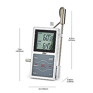 CDN Dual Sensing Programmable Probe Thermometer and Timer