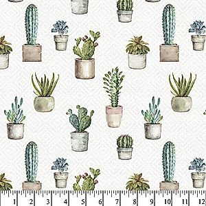 Cactus Cotton Fabric by The Yard