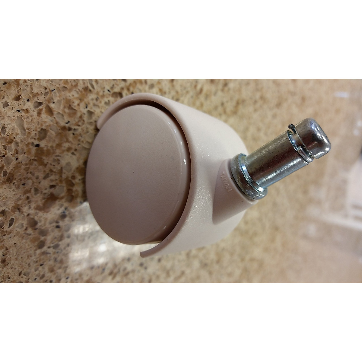 SET OF 4 ALMOND CHROMCRAFT CASTERS