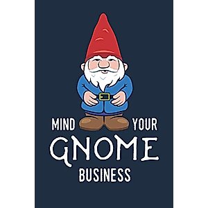 Gnome Notebook and Journal: Blank Lined for Writing and Note Taking
