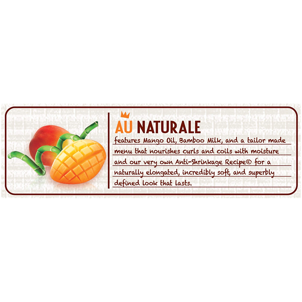 SoftSheen-Carson Dark and Lovely Au Naturale Anti-Shrinkage Curly Hair Products, Curl Defining Creme Glaze, Mango Oil and Bamboo Milk, Defines Loose Spirals and Curls, Paraben Free, 14.4 oz