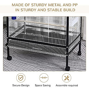 PawHut 54” Rolling Flight Cage Extra Large Bird House