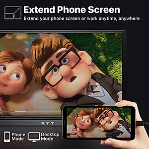 KYY 15.6'' Portable Monitor Bundle [K3 Black & K3-3 Grey] 1080P 4K FHD USB-C Laptop Monitor HDMI Computer Display HDR IPS Gaming Monitor w/Smart Cover & Dual Speakers, for Laptop PC Phone PS4 Xbox Swi