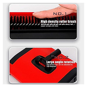 JUSTJUNMIN Handhold Carpet Floor Sweeper Cleaner Push Automatic Broom Home Office Carpet Rugs Scraps Paper Cleaning with Brush Hand Push Sweeper