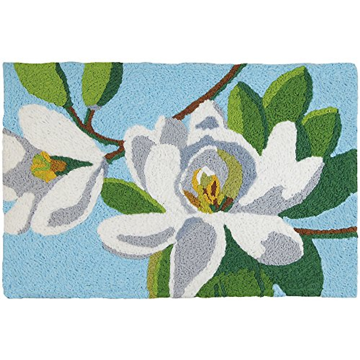 Jellybean Magnolia Time Garden Indoor/Outdoor Machine Washable 21" x 33" Accent Rug