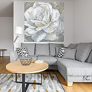 Fine Art Canvas Bombshell Bloom II Canvas Print by Artist Nan for Living Room, Bedroom, Bathroom, Kitchen, Office, Bar, Dining & Guest Room - Ready to Hang - 22InW x 22InH, 22 in x 22 in (W x H)