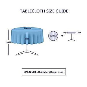 Lahome Eucalyptus Leaf Outdoor Tablecloth with Umbrella Hole - Water Resistant Table Cover for Spring Summer Birthday Party Patio Garden Tabletop Home Decor (Eucalyptus Leaf, Zippered - 60" Round)