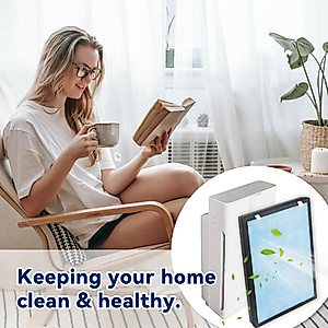 ATXKXE HSP002 Replacement Filter Compatible with Hathaspace Air Purifier Filter HSP002, 2 Pack