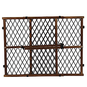 Position & Lock Baby Gate, Pressure-Mounted, Farmhouse Collection