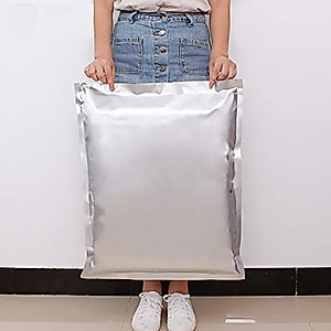 25 Pieces 5 Gallon Mylar Bags, Mylar Foil Flat Heat Sealing Bags for Food Storage for Beans, Wheat, Grains, Rice